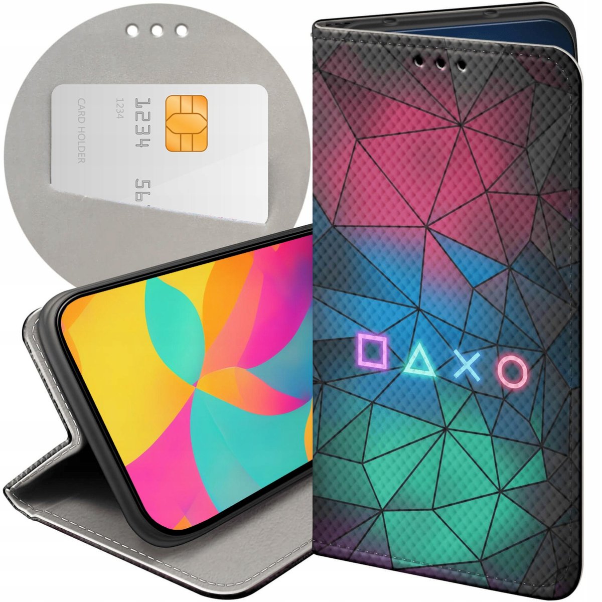 Etui Z Klapką Do Huawei Y5 2018 Wzory Dla Gracza Gracz Gamer Game Over ...