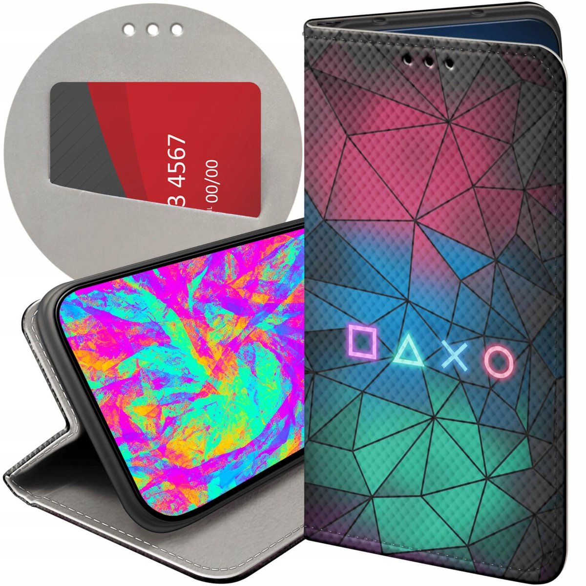 Etui Z Klapką Do Iphone 12 Mini Wzory Dla Gracza Gracz Gamer Game Over ...