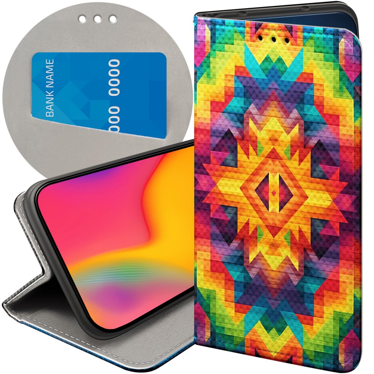 ETUI Z KLAPKĄ DO IPHONE 13 PRO WZORY AZTECKIE AZTEC AZTECY FUTERAŁ CASE - Apple | Sklep EMPIK.COM