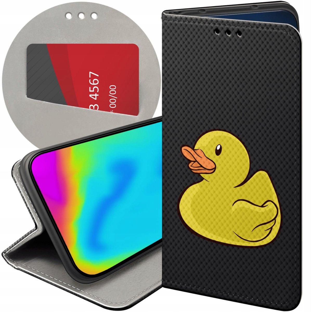 ETUI Z KLAPKĄ DO MOTOROLA MOTO G62 5G WZORY BEZ TŁA NAKLEJKI STICKER ...