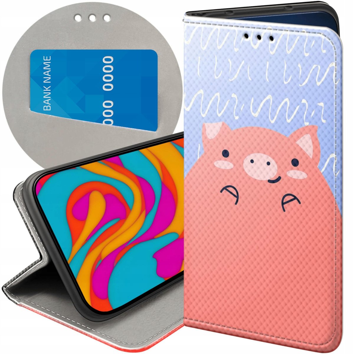 ETUI Z KLAPKĄ DO NOKIA 3.4 WZORY ŚWINKA PEPPA BAJKA FUTERAŁ POKROWIEC ...