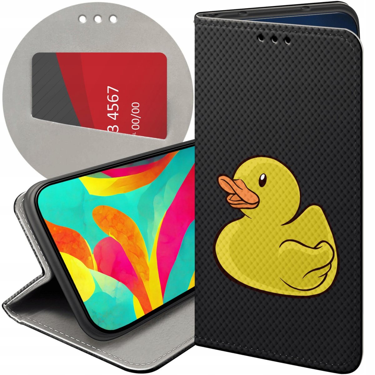 ETUI Z KLAPKĄ DO SAMSUNG GALAXY A05 WZORY BEZ TŁA NAKLEJKI STICKER ...