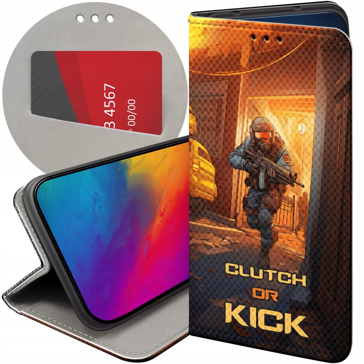 ETUI Z KLAPKĄ DO SAMSUNG GALAXY M13 WZORY CS GO COUNTER-STRIKE FUTERAŁ ...