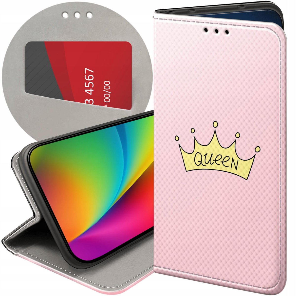 ETUI Z KLAPKĄ DO SAMSUNG GALAXY M34 5G WZORY KSIĘŻNICZKA QUEEN PRINCESS ...