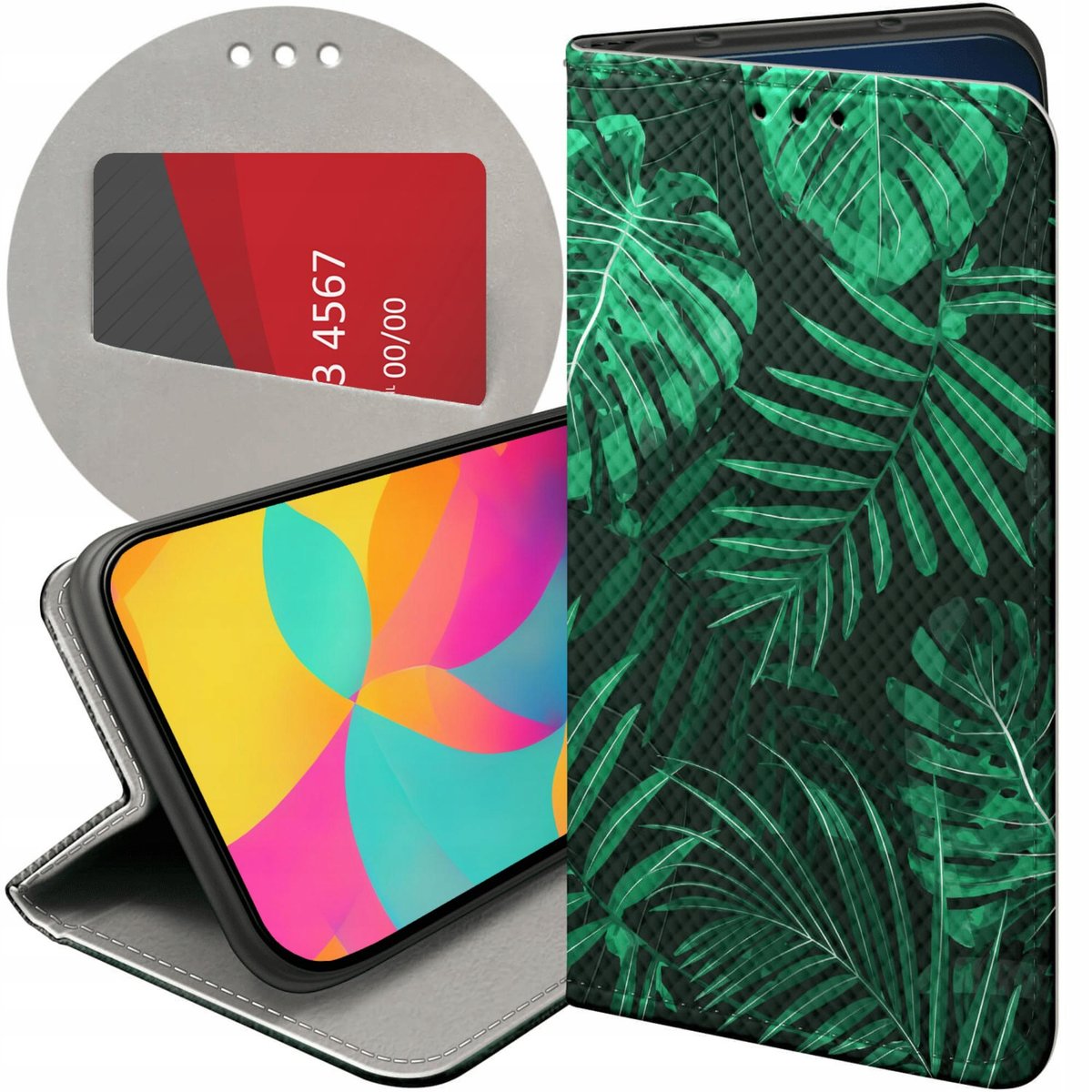 Etui Z KlapkĄ Do Samsung Galaxy S24 Ultra Wzory LiŚcie LiŚciaste Natura