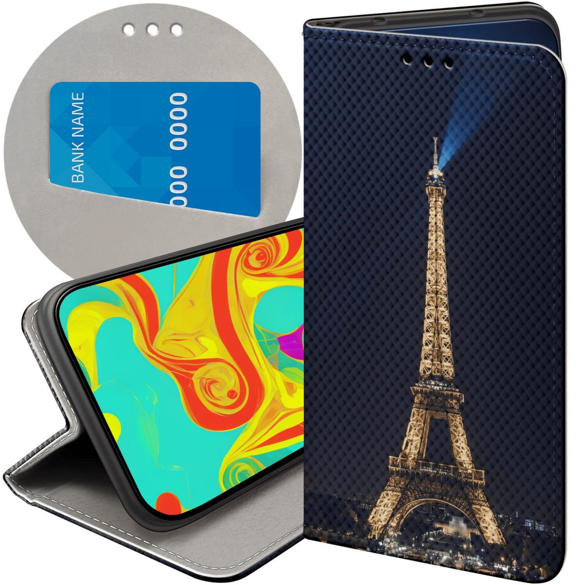 Etui Z KlapkĄ Do Samsung Galaxy S24 Ultra Wzory ParyŻ Francja Eiffel