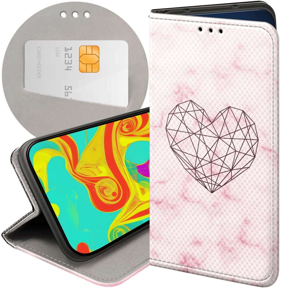 Etui Z Klapką Do Samsung Galaxy S25 Ultra Wzory Serce Serduszka Miłość ...