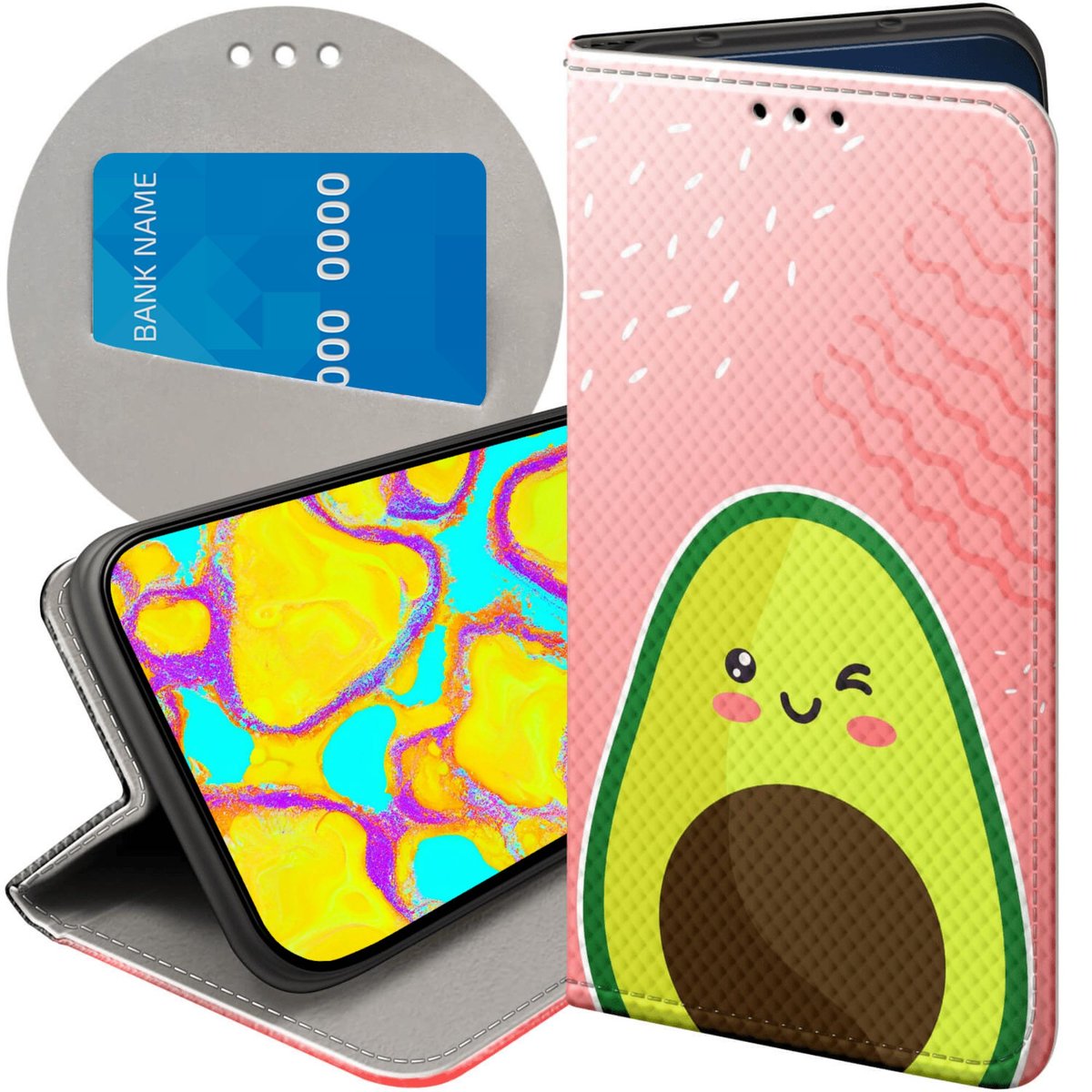 ETUI Z KLAPKĄ DO XIAOMI 12 LITE WZORY AWOKADO AVOCADO OWOC FUTERAŁ CASE - Xiaomi | Sklep EMPIK.COM