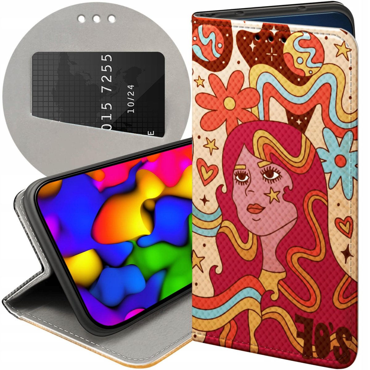 Etui Z Klapką Do Xiaomi Redmi 10A Wzory Hippie Peace Hippisi Futerał ...