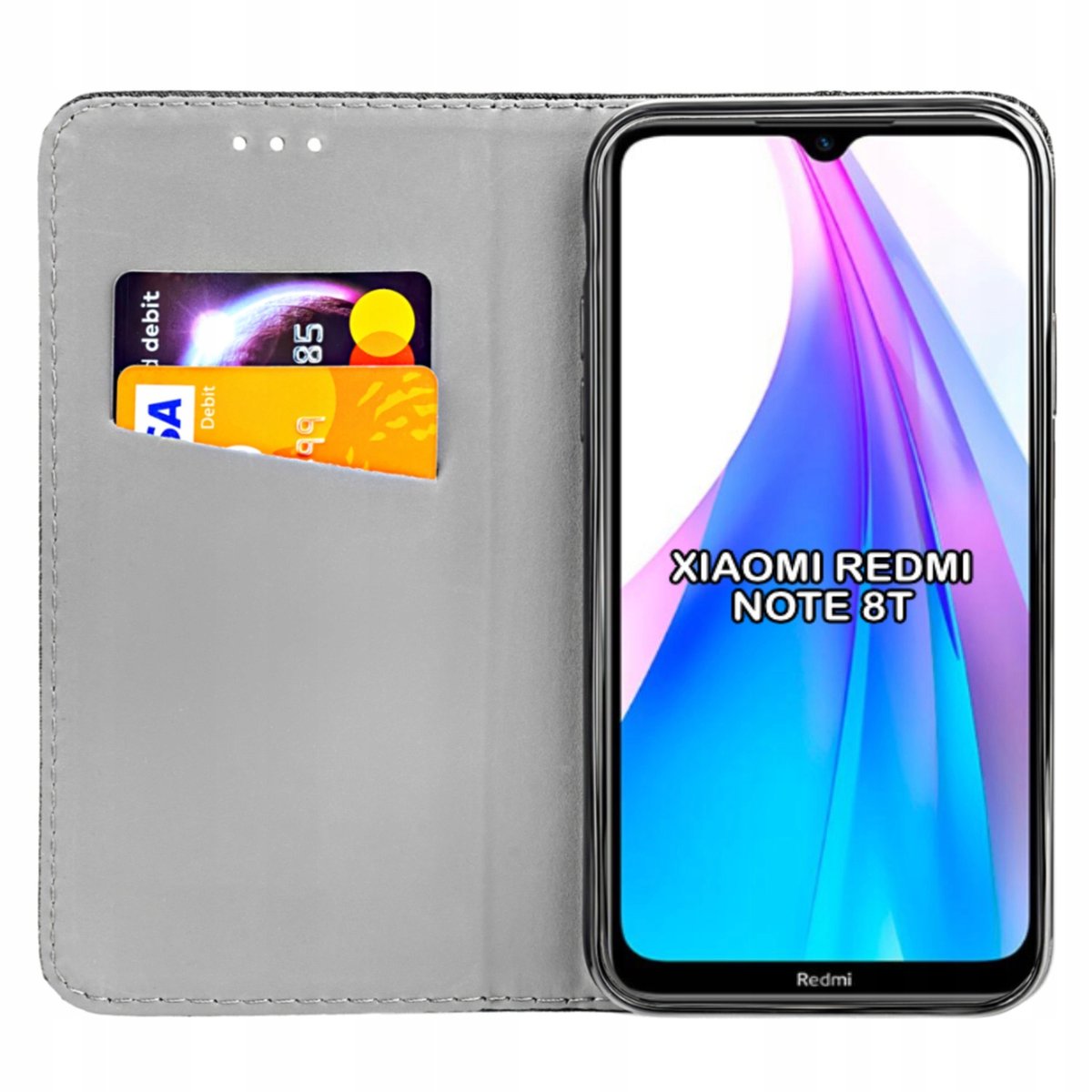 Etui Z Klapką Do Xiaomi Redmi Note 8T Czarne Zamykane Magnetyczne Kabura - Xiaomi | Sklep EMPIK.COM