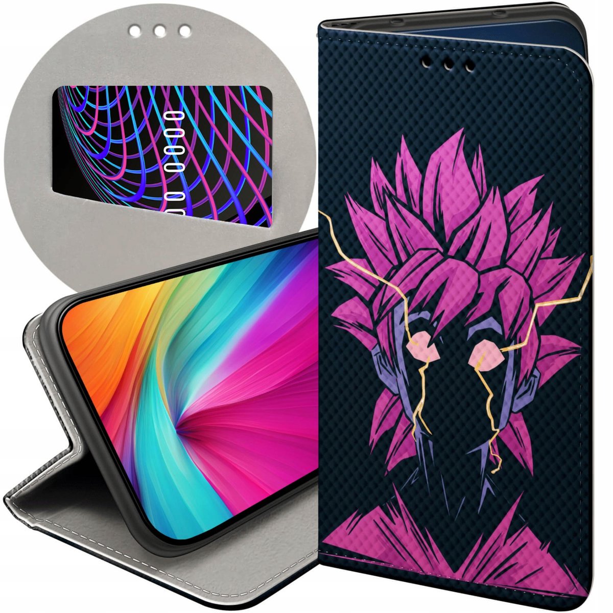 ETUI Z KLAPKĄ DO XIAOMI REDMI NOTE 8T WZORY MANGA ANIME K-POP FANTASY ...