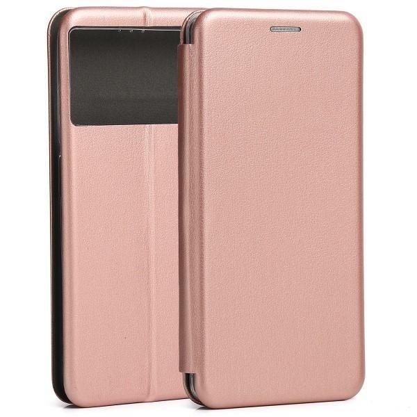 Etui z klapką portfel do Xiaomi Poco M5 różowo-złoty/rose gold - Beline ...