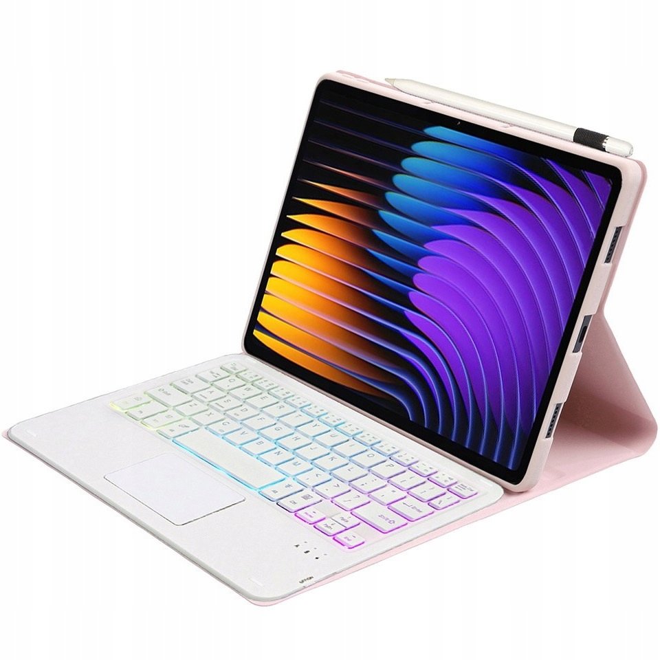 ETUI Z PODŚWIETLANĄ KLAWIATURĄ RGB TOUCHPAD DO XIAOMI PAD 7 / PAD 7 PRO ...