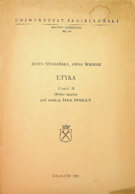 Etyka Część II - Opracowanie zbiorowe | Książka w Empik