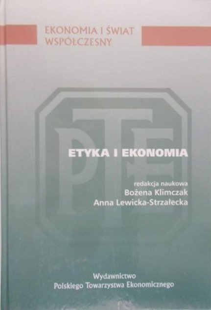 Etyka i ekonomia - Klimczak Bożena | Książka w Empik
