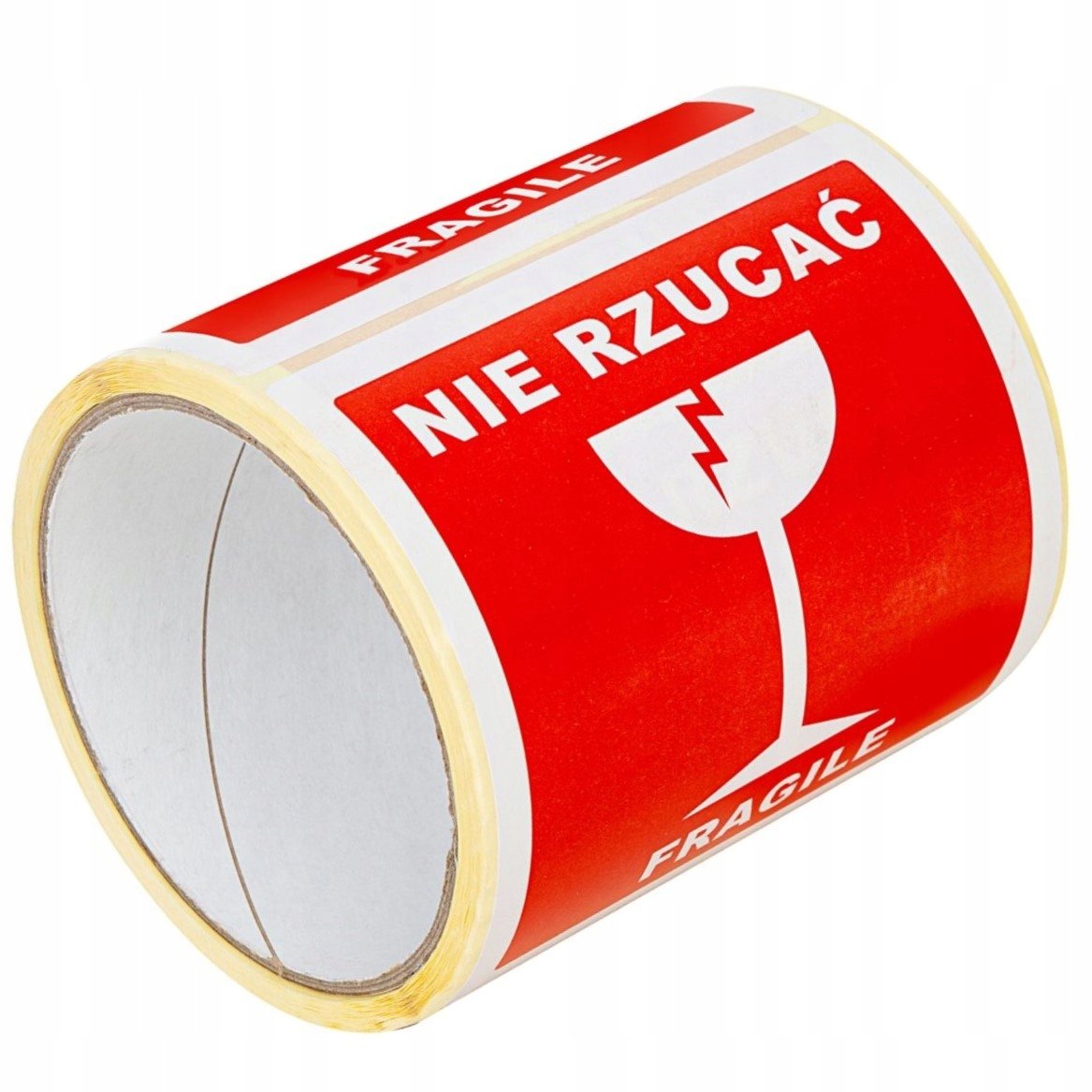 ETYKIETY NAKLEJKI SAMOPRZYLEPNE Z NADRUKIEM NIE RZUCAĆ 100SZT - DALPO ...