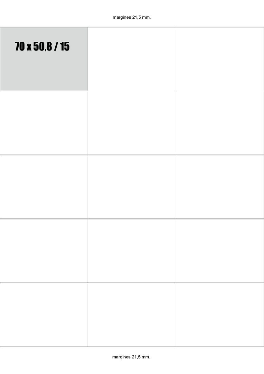 Etykiety samoprzylepne 70x50,8 mm, A4, 1500 szt. - Lambda | Sklep EMPIK.COM