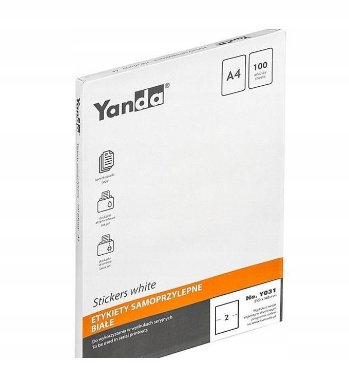 ETYKIETY SAMOPRZYLEPNE NO.Y031 YANDA - inna (Inny) | Sklep EMPIK.COM
