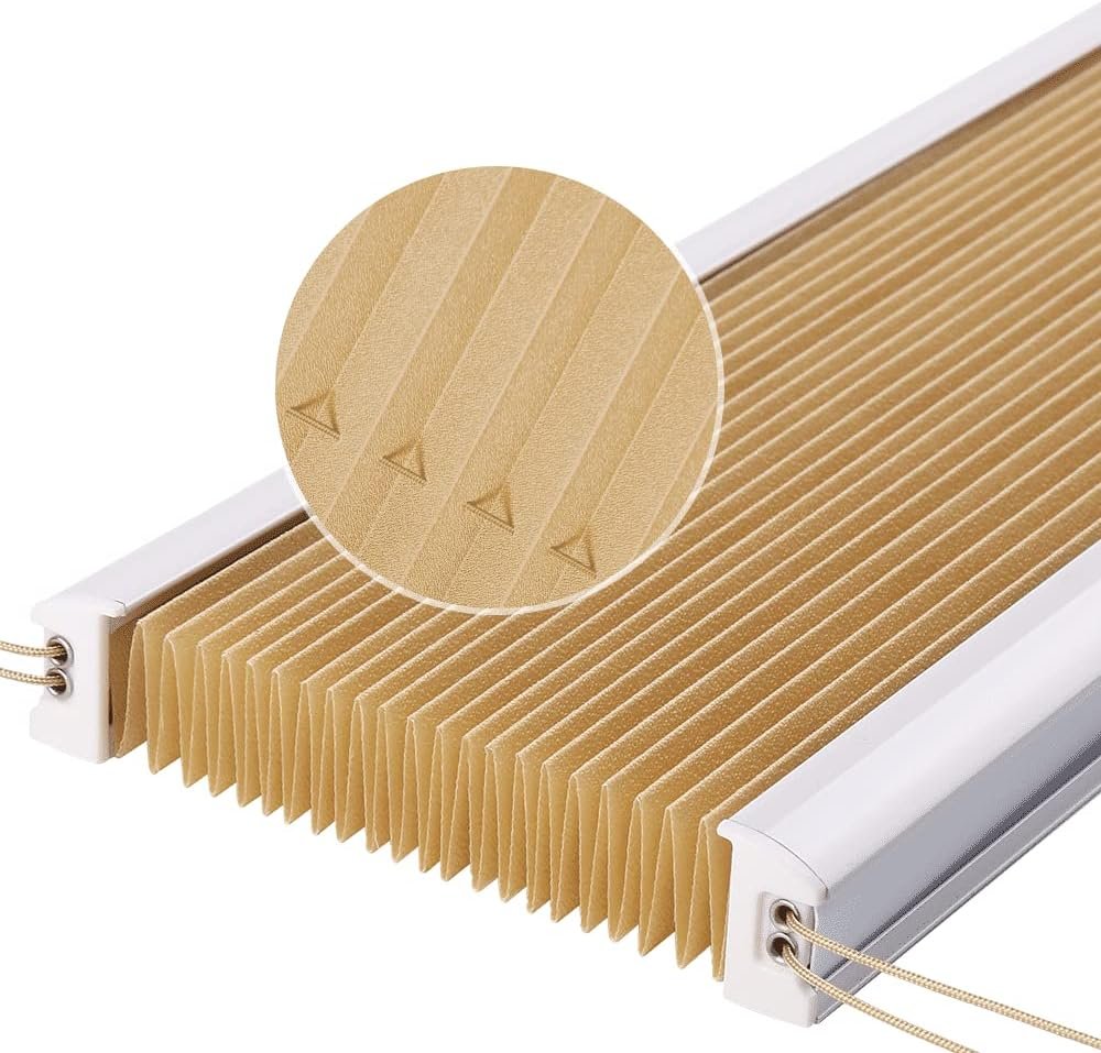 Eurohome Roleta Plisowana Montaż Bez Wiercenia Easyfix 105 x 100 cm Beżowa - Inna marka | Sklep ...