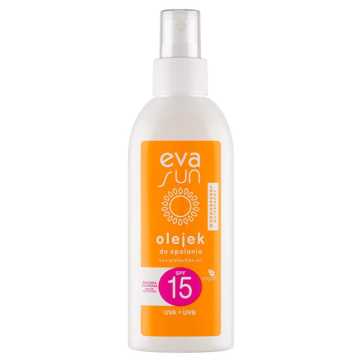 EVA SUN olejek do opalania SPF 15 150ml w sprayu filtry UVA + UVB 1 ...