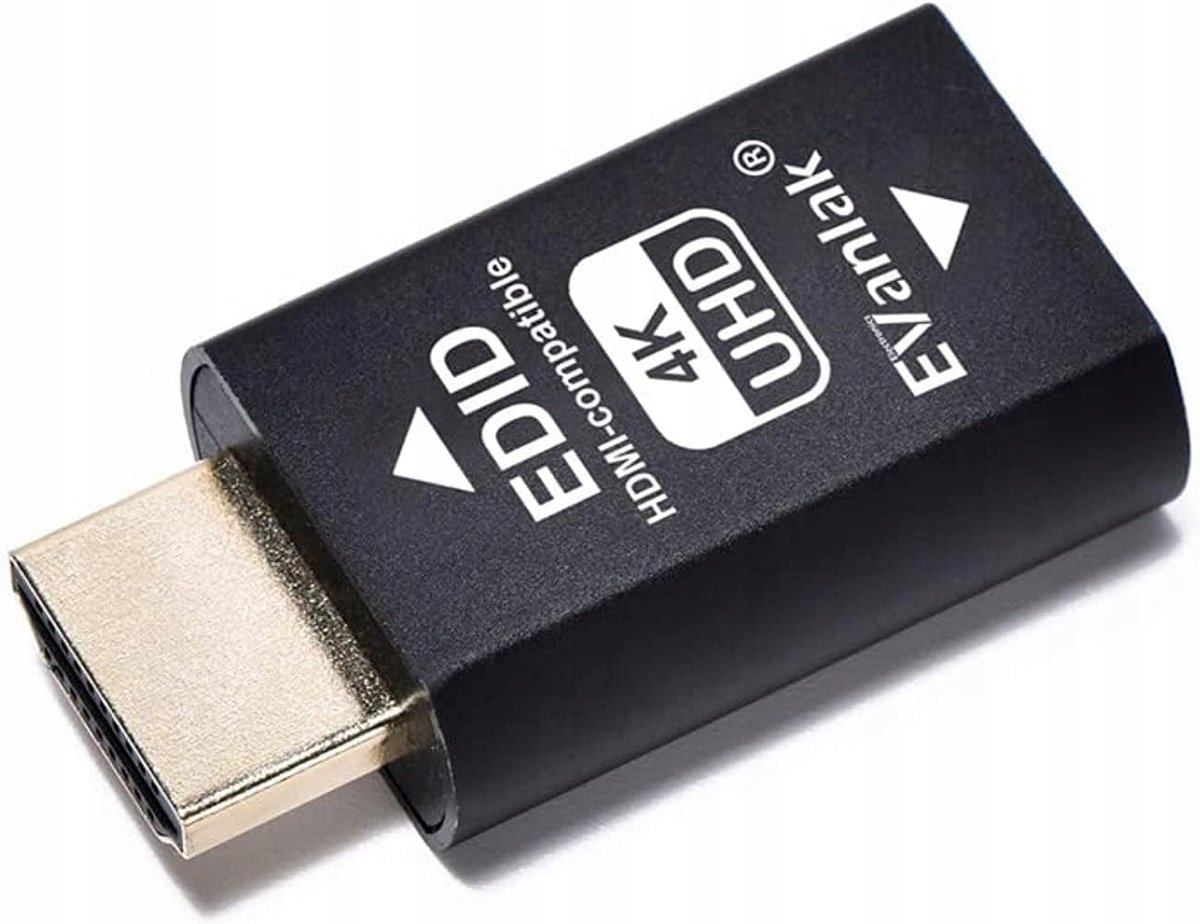 Evanlak Emulator Edid Hdmi Adapter 4k Uhd Mac Thumderbolt Aluminiowy 3 Gen - Inna marka | Sklep ...