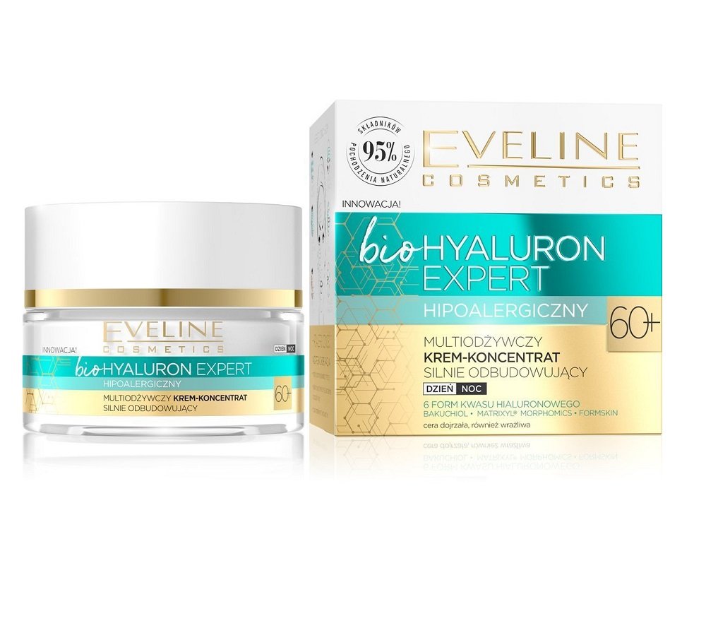 Eveline Cosmetics, Bio Hyaluron Expert 60+, krem koncentrat, 50 ml ...