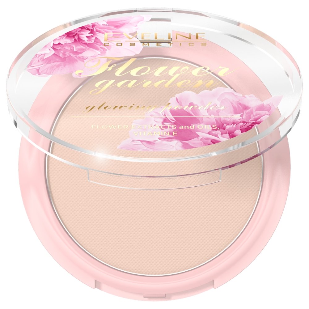 Eveline Cosmetics, Flower Garden, Prasowany Puder Rozświetlający, 8g | Sklep EMPIK.COM