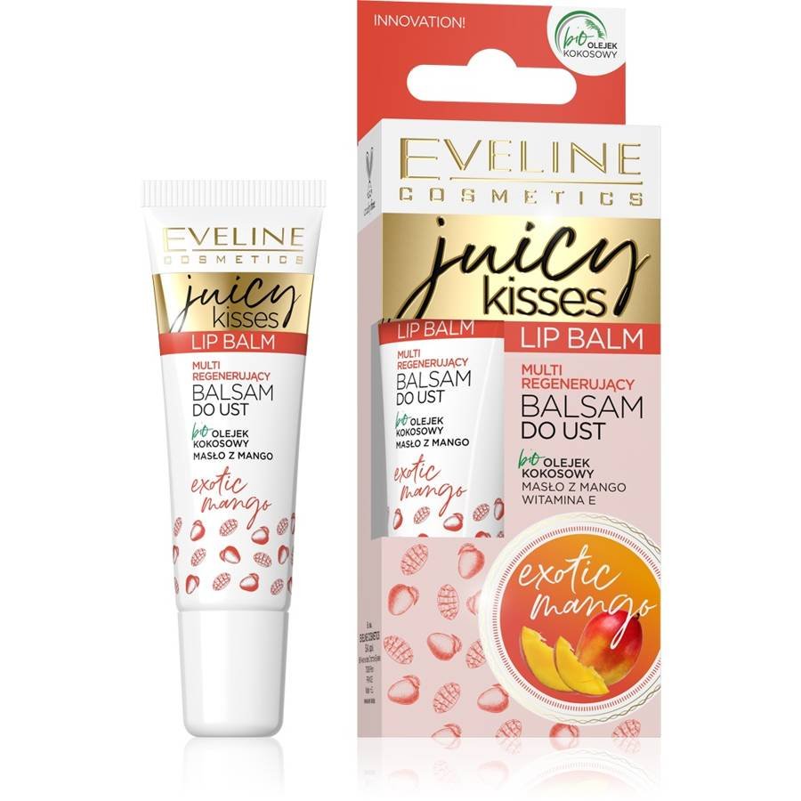Eveline Cosmetics, Juicy Kisses, balsam do ust Mango, 12 ml | Sklep ...