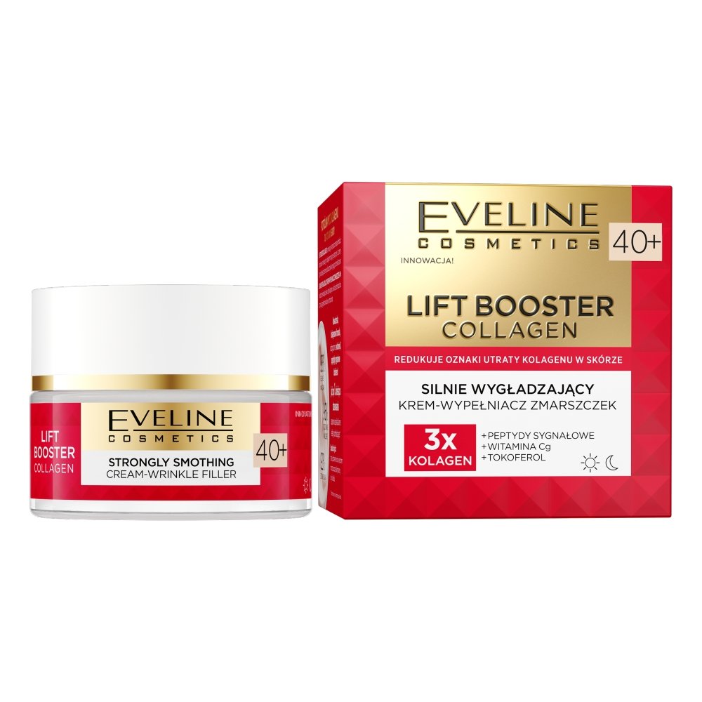 Eveline Cosmetics, Lift Booster Collagen, silnie wygładzający krem ...