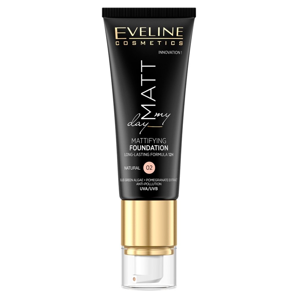 Eveline Cosmetics, Matt My Day, Podkład matujący, 02 natural | Sklep ...