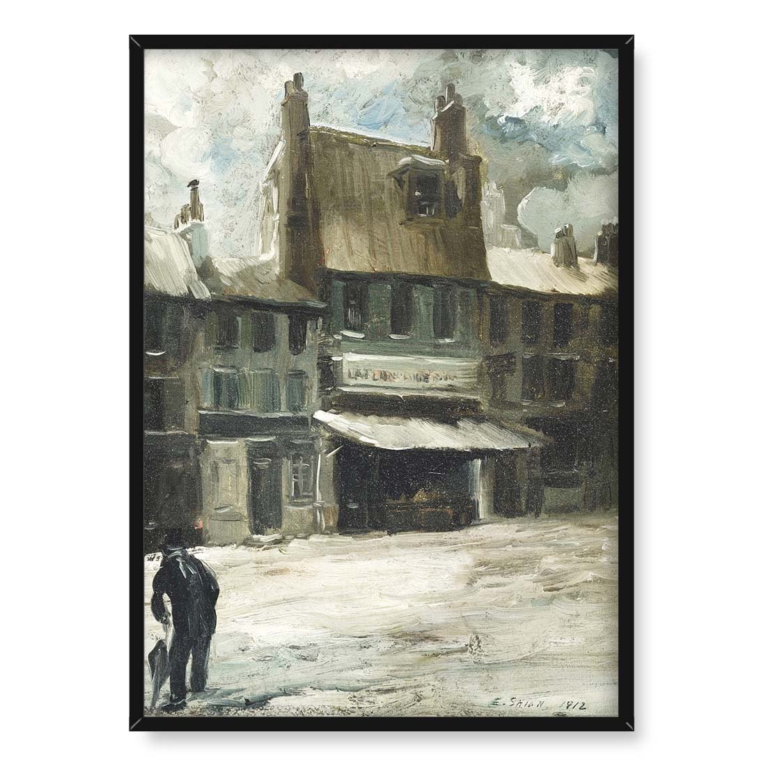 Everett Shinn Scena uliczna w Paryżu 50×70 - ANTYKWARIAT "CZUŁA JEST ...
