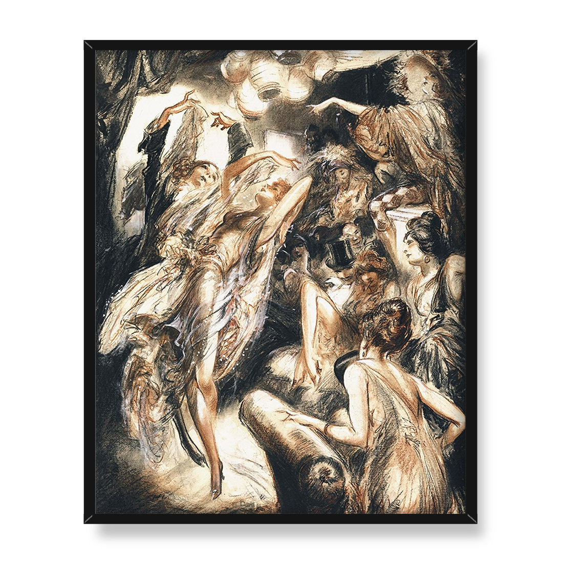 Everett Shinn Szalone lata dwudzieste 40×50 W RAMIE - ANTYKWARIAT ...