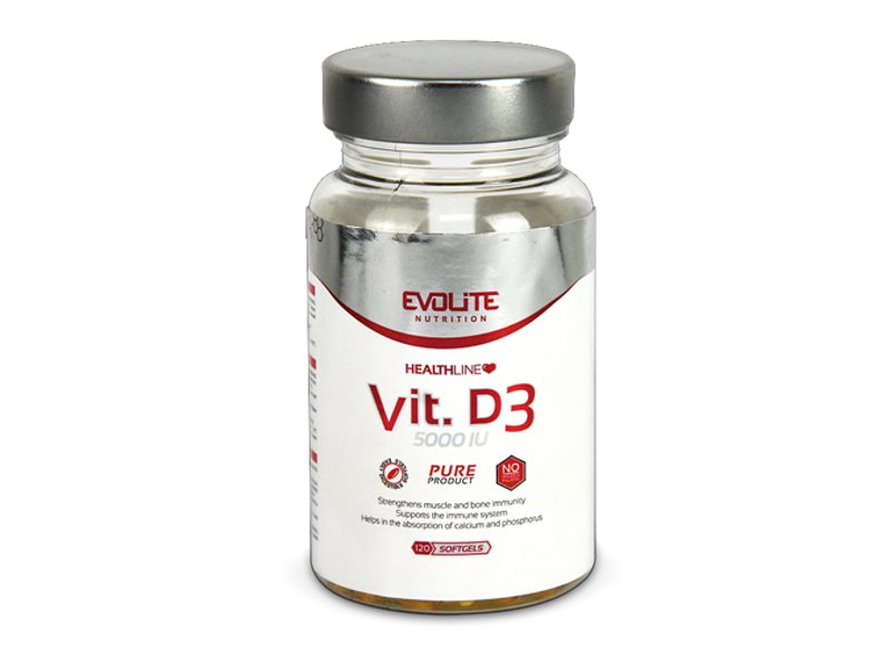 Evolite Nutrition, Vitamina D3, 120 kapsułek - Evolite Nutrition ...