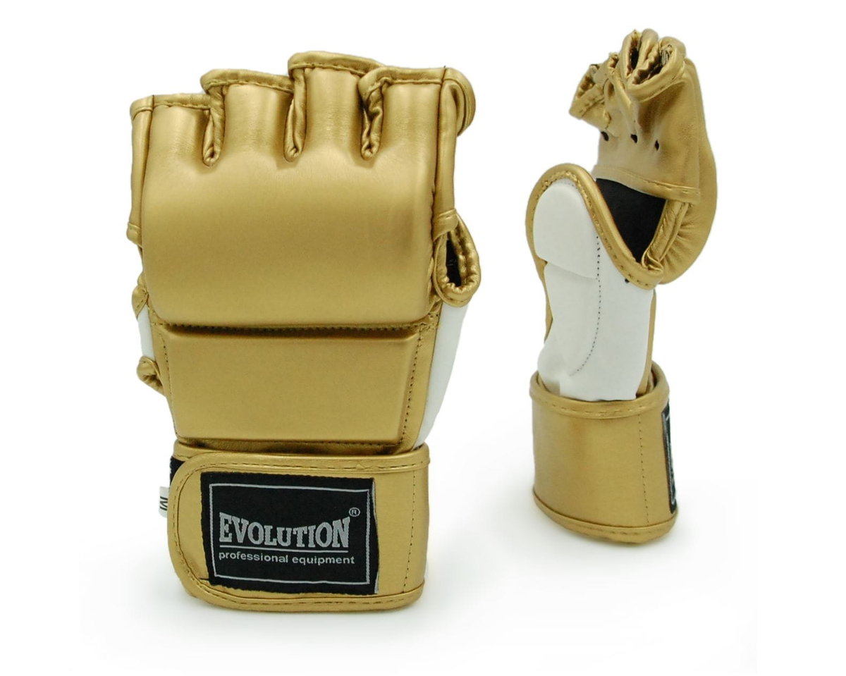 Evolution, Rękawice MMA Gold - L - EVOLUTION | Sport Sklep EMPIK.COM