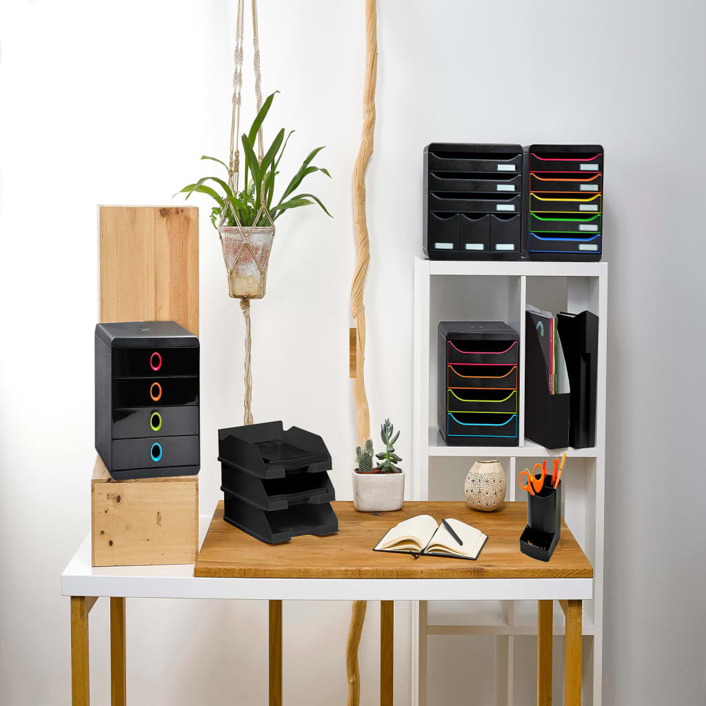 Exacompta Organizer Z 5 Szufladami Na Biurko Big-Box Plus Black Office ... Exacompta Organizer Z 5 Szufladami Na Biurko Big-Box Plus Black Office ...