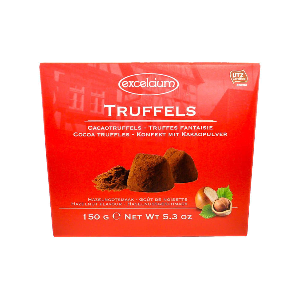Excelcium, belgijskie trufle kakaowe o smaku orzechowym, 150g ...