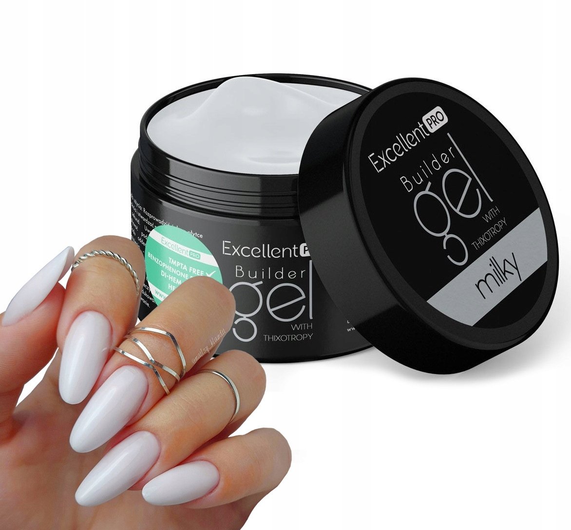 Excellent Pro Builder Gel Żel Budujący Z Tiksotropią Milky Mleczny 50 G ...