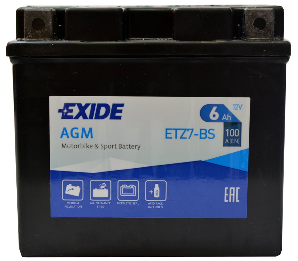 EXIDE ETZ7-BS YTZ7-BS 12V 6AH 100A - Exide | Motoryzacja EMPIK