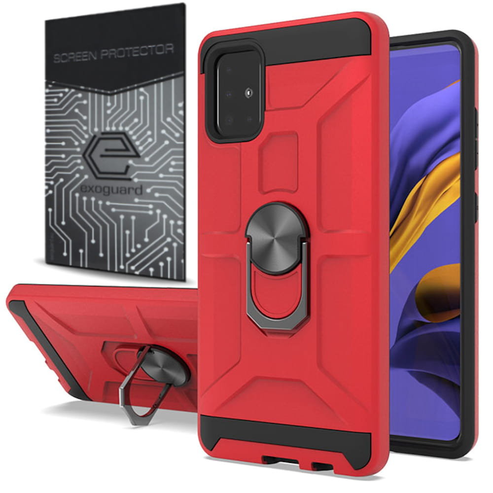 EXOGUARD XRING + SZKŁO - GALAXY M51 – PANCERNE CASE OBUDOWA FUTERAŁ ...