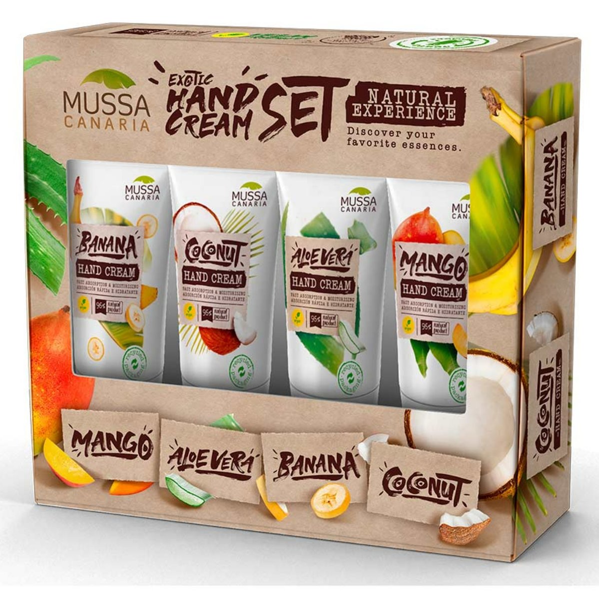 Exotic Hand Cream Set Canary Islands Mussa Canaria 4in1. Kremy do rąk z ...