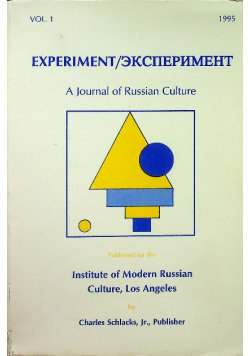 Experiment a journal of russian culture - | Książka w Empik