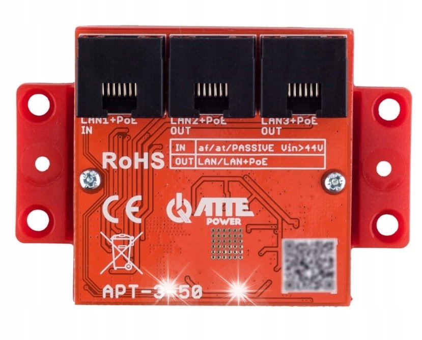EXTENDER SWITCH 3-PORTOWY POE ATTE APT-3-50 Gigabitowy - Inna marka ...