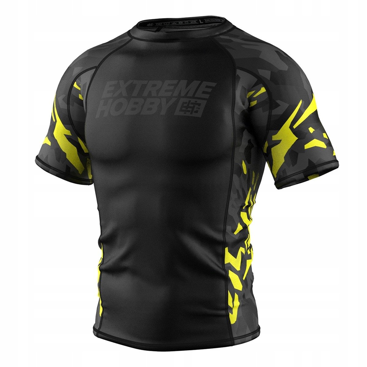 Extreme Hobby Rashguard krótki rękaw Black Panther Czarno-Żółty M ...