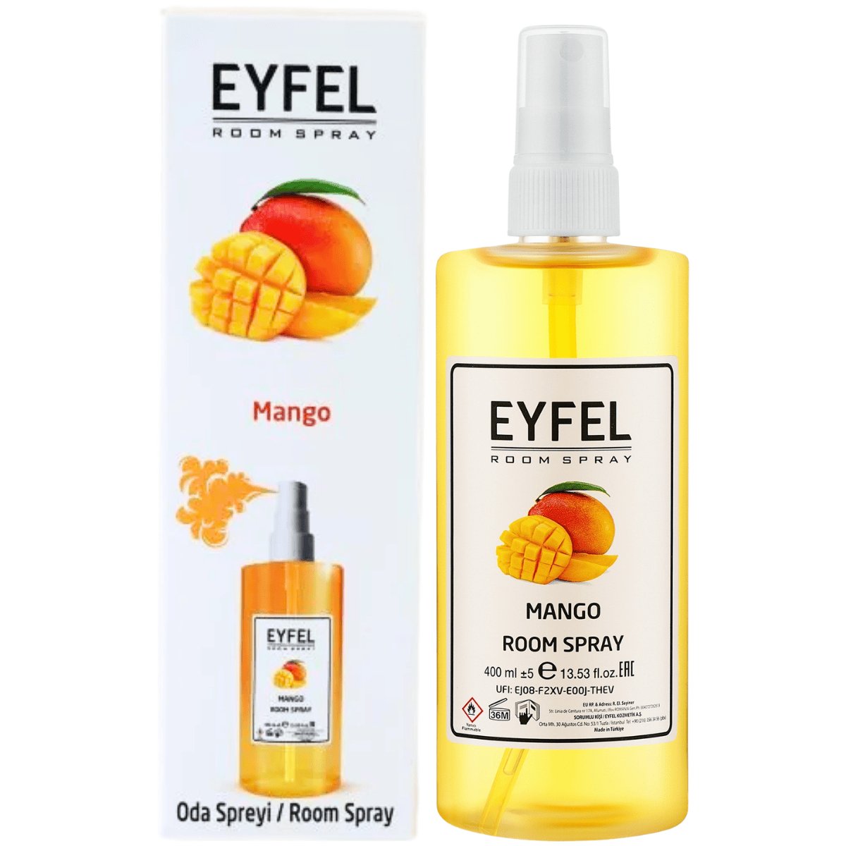 EYFEL - odświeżacz powietrza w sprayu o zapachu mango, 400ml - Inny ...