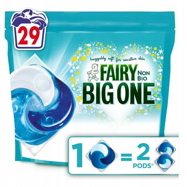 FAIRY NON BIO BIG ONE PODS kapsułki do prania PODWÓJNE wrażliwa skóra ...