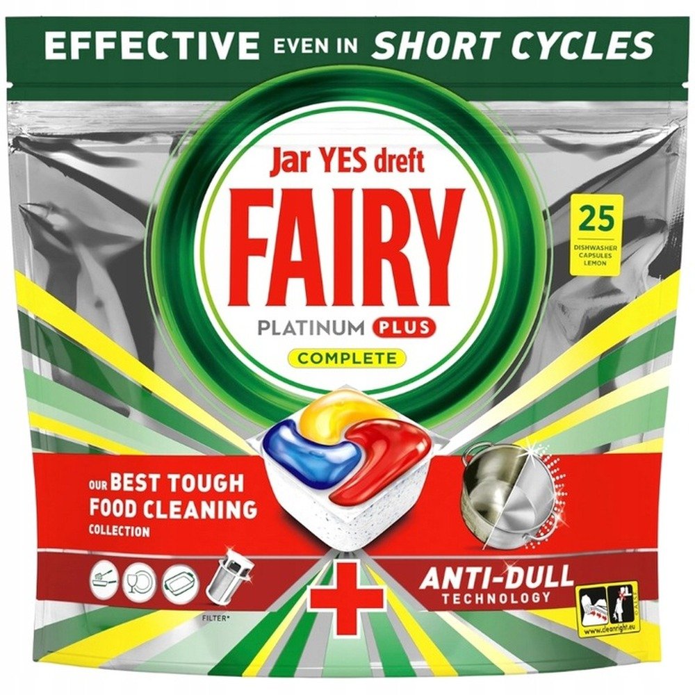 Fairy Platinum Plus Lemon kapsułki do zmywarki 50 sztuk - Inny ...