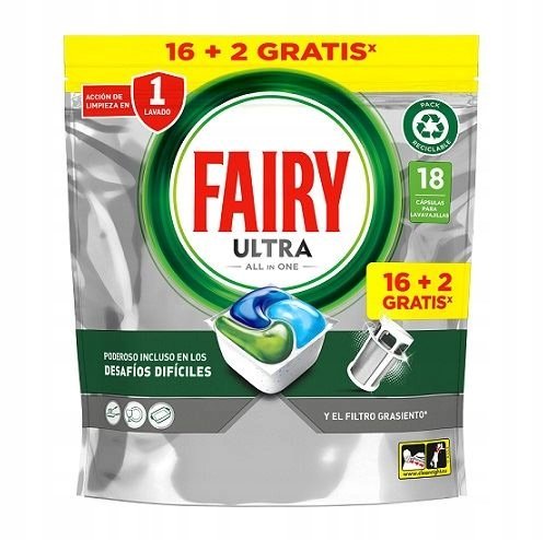Fairy Ultra All In One Kapsułki Do Zmywarki 18 Szt - P&G | Sklep EMPIK.COM
