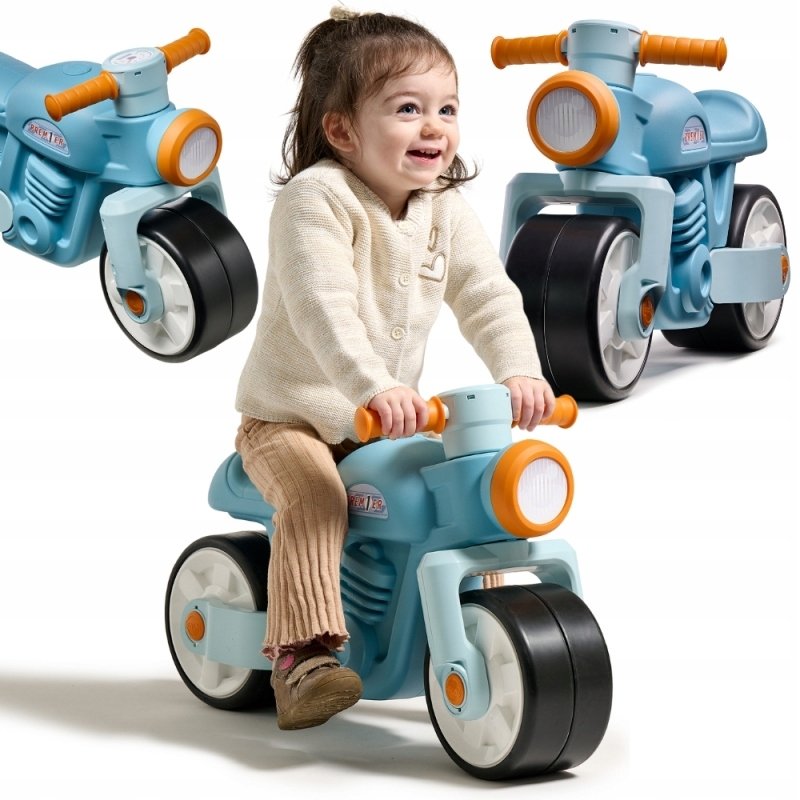 Falk Jeździk Biegowy Ciche Koła Motor Prem1Er Retro Niebieski 1+ - FALK ...