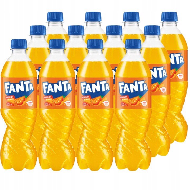 Fanta napój gazowany o smaku pomarańczowym 500ml x 12 sztuk - Inna ...