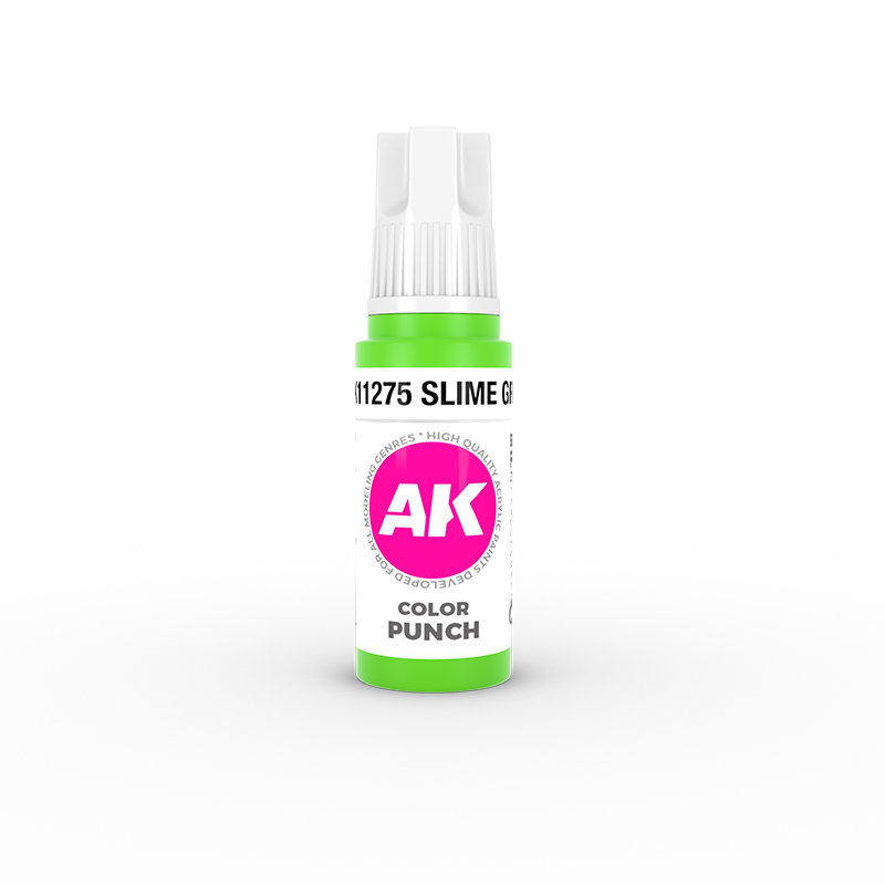 Farba AK11275 Slime Green 3Gen Acrylics Color Punch, AK Interactive, 17 ...